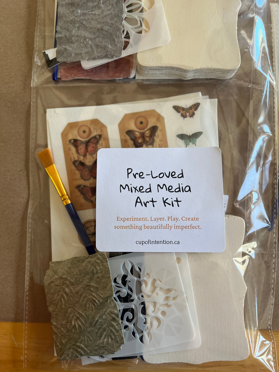 Pre-Loved Mixed Media Art Kit – Cup of Intention